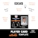 Player Card - Athletic Profile Player Card Template - Black and Orange ...