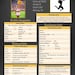 Cheer Profile Deluxe Template - Black & Gold - Etsy