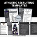 Baseball - Athletic Profile Deluxe Template - Black | Editable Athletic ...