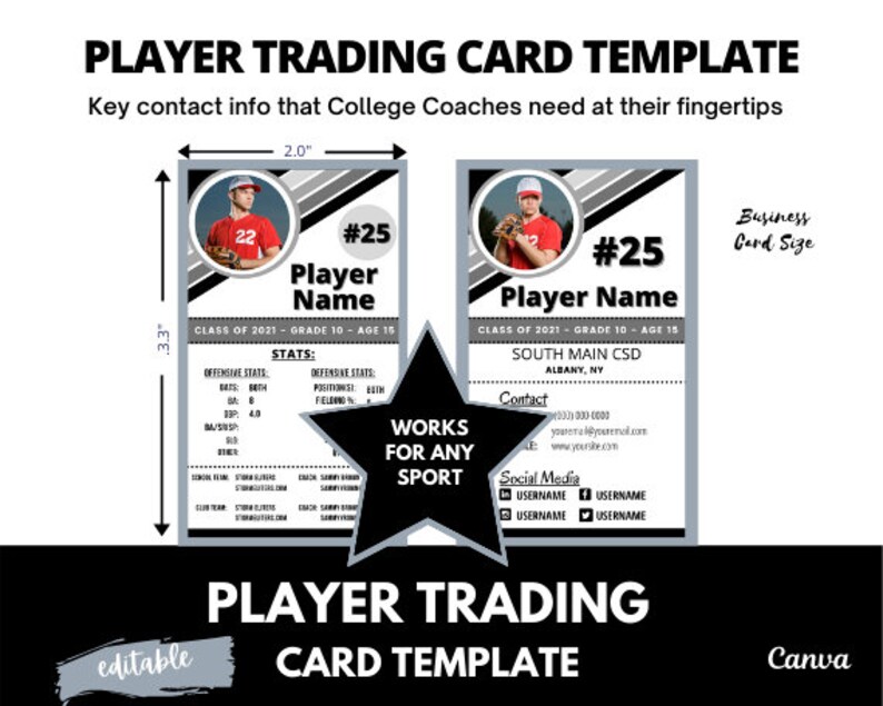 The 3 Pack - Editable Athletic Profile Templates | College Sports ...