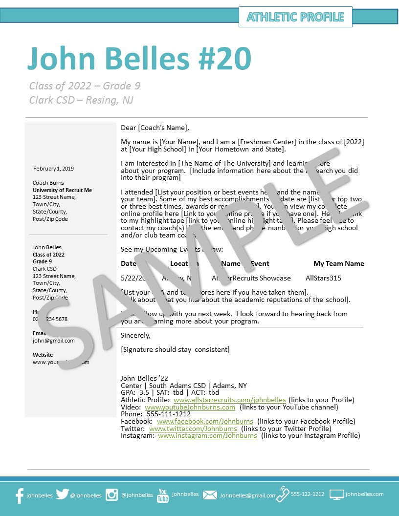 Swim and Dive - Athletic Profile Deluxe Template - Etsy