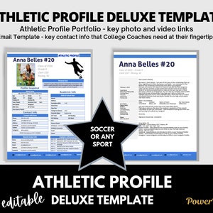 Soccer - Athletic Profile Deluxe Template | the Blues | Powerpoint ...