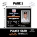 Player Card - Athletic Profile Player Card Template - Black and Orange ...