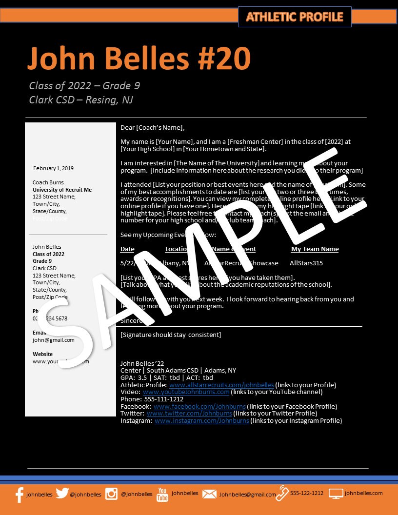 Basketball - Athletic Profile Deluxe Template Dark Style | Powerpoint ...