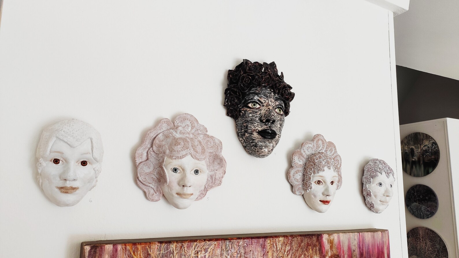 Handmade Ceramic Face Mask: Rustic Chic Wall Sculpture - Etsy