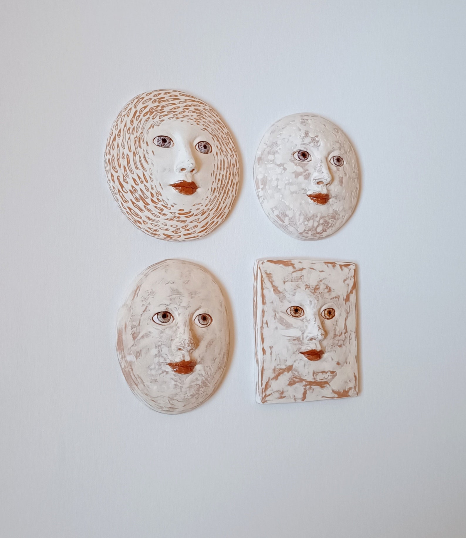 Moonlight Contemporary Wall Sculpture Art Mask Original Handmade ...