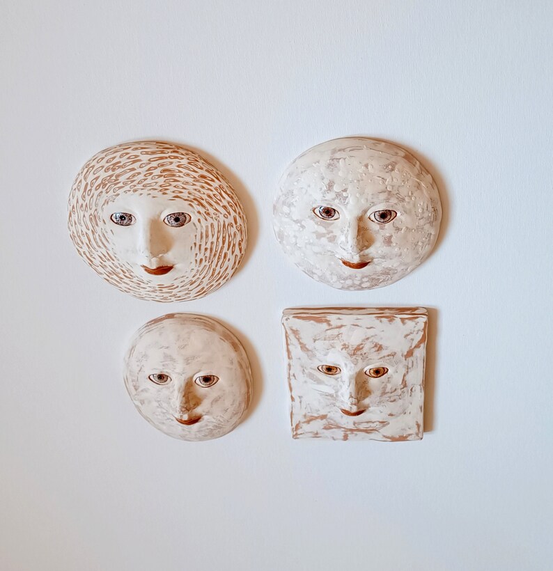 Moonlight Contemporary Wall Sculpture Art Mask Original Handmade ...