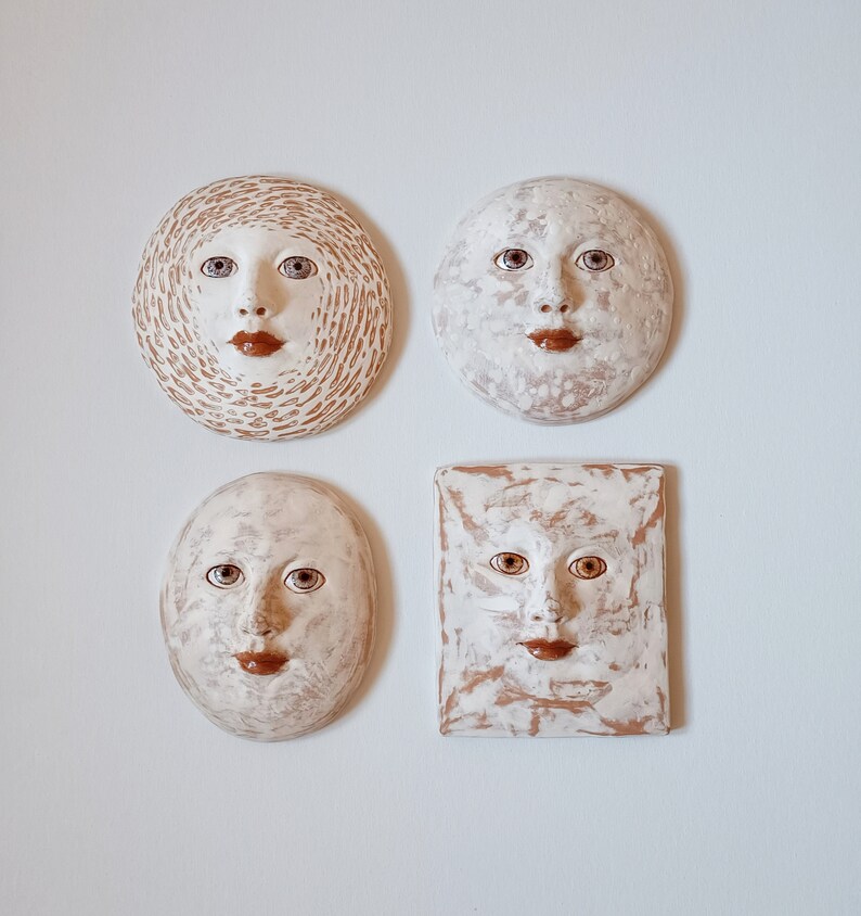 Moonlight Contemporary Wall Sculpture Art Mask Original Handmade ...