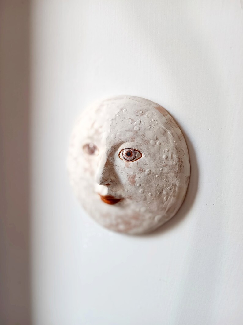 Moonlight Contemporary Wall Sculpture Art Mask Original Handmade ...