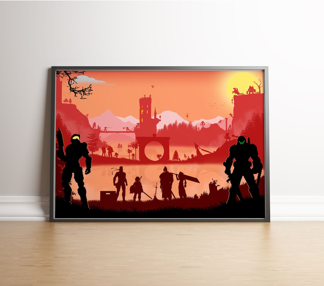 Video Game Art, Computer Game Art, Gaming World, Mash Up, Minimalist ...