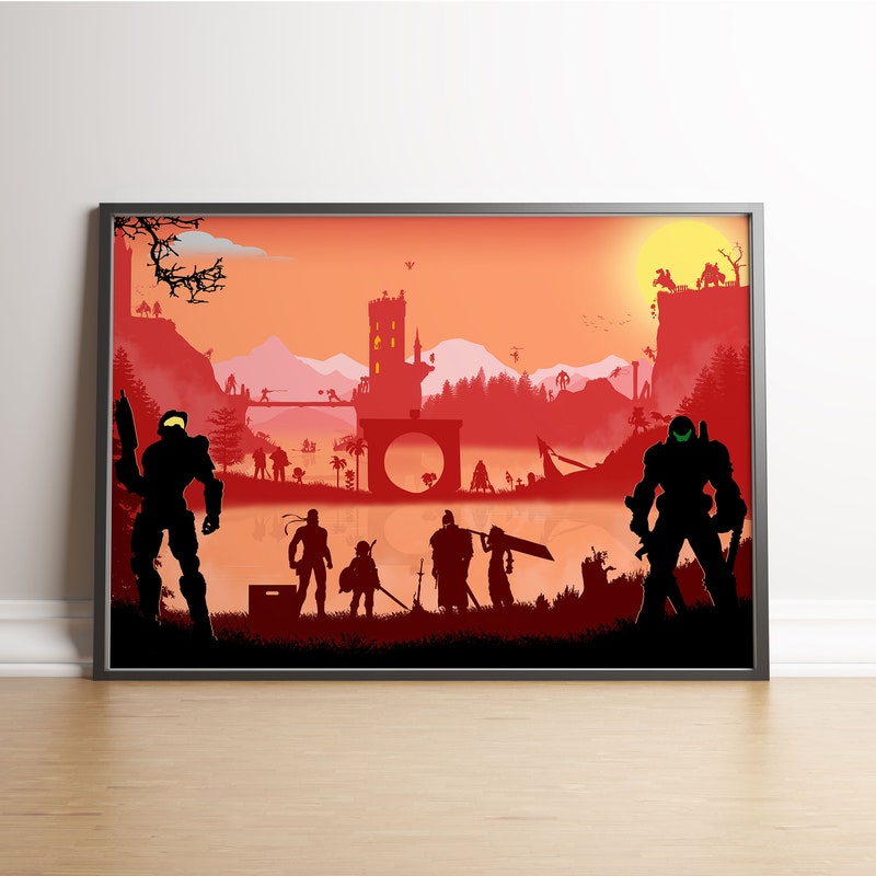 Video Game Art - Etsy UK