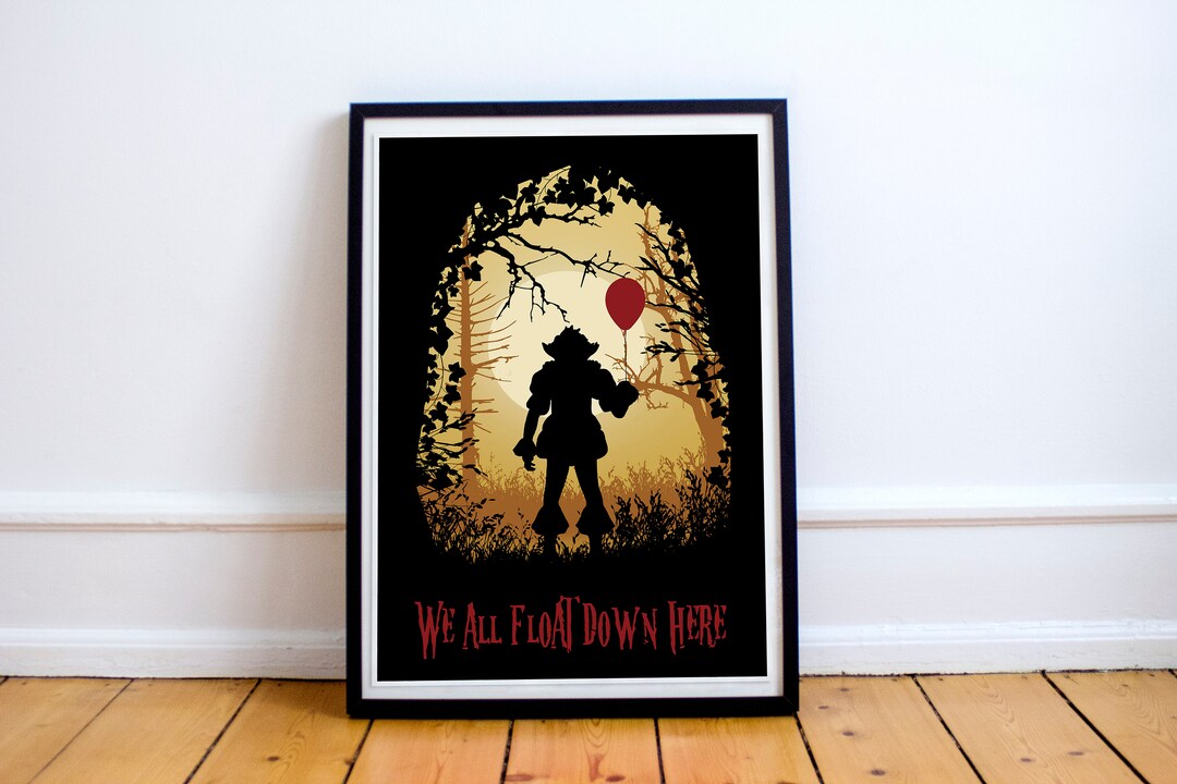 Pennywise Poster, IT Poster, IT Art, Horror Film Poster, Minimalist ...