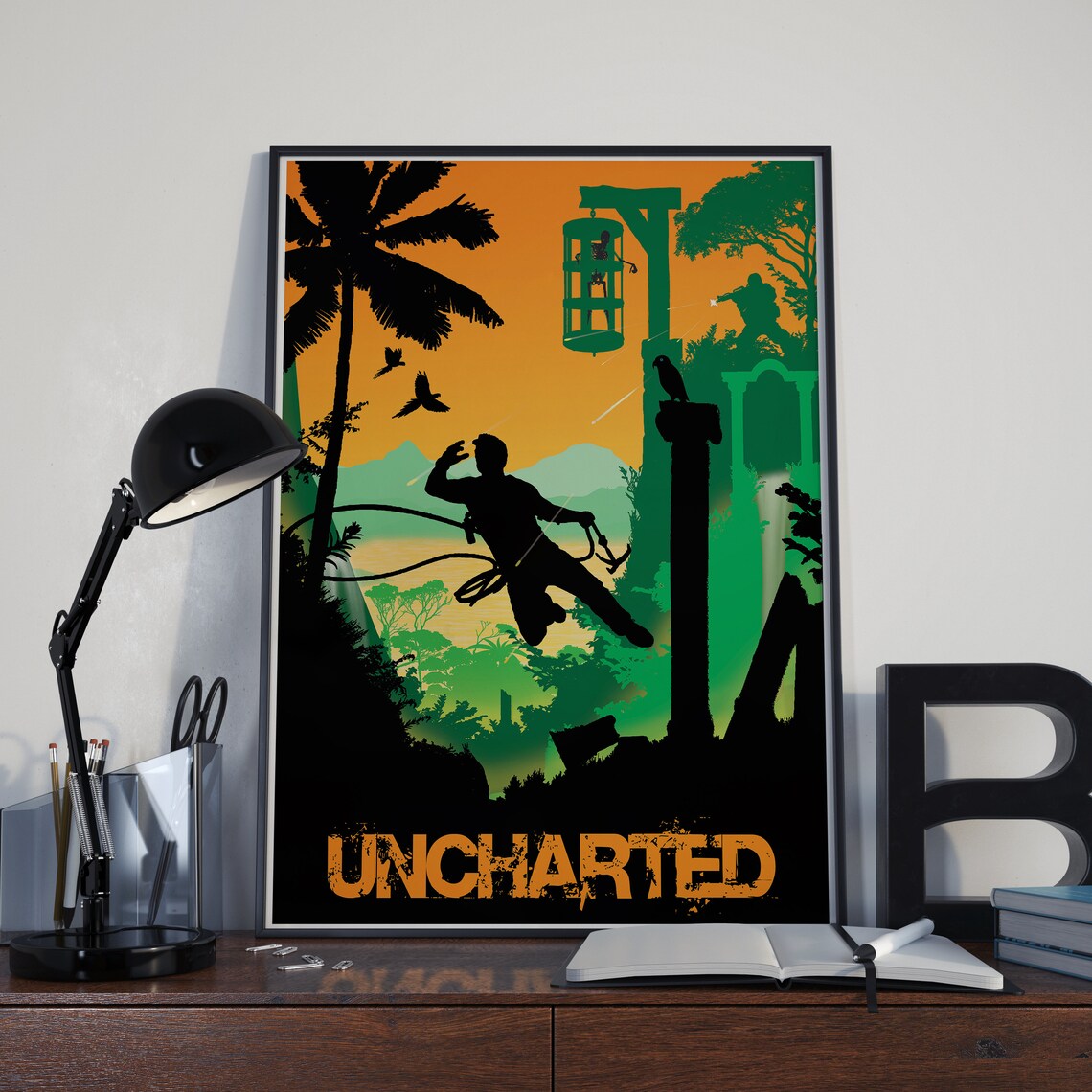Uncharted Game Art Full Page Gamer Art Minimalist Poster - Etsy