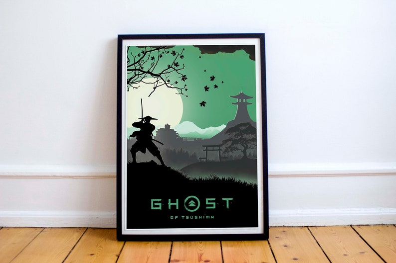 The Ghost Video Game Poster, Gaming Art, Minimalist, Video Game Poster ...