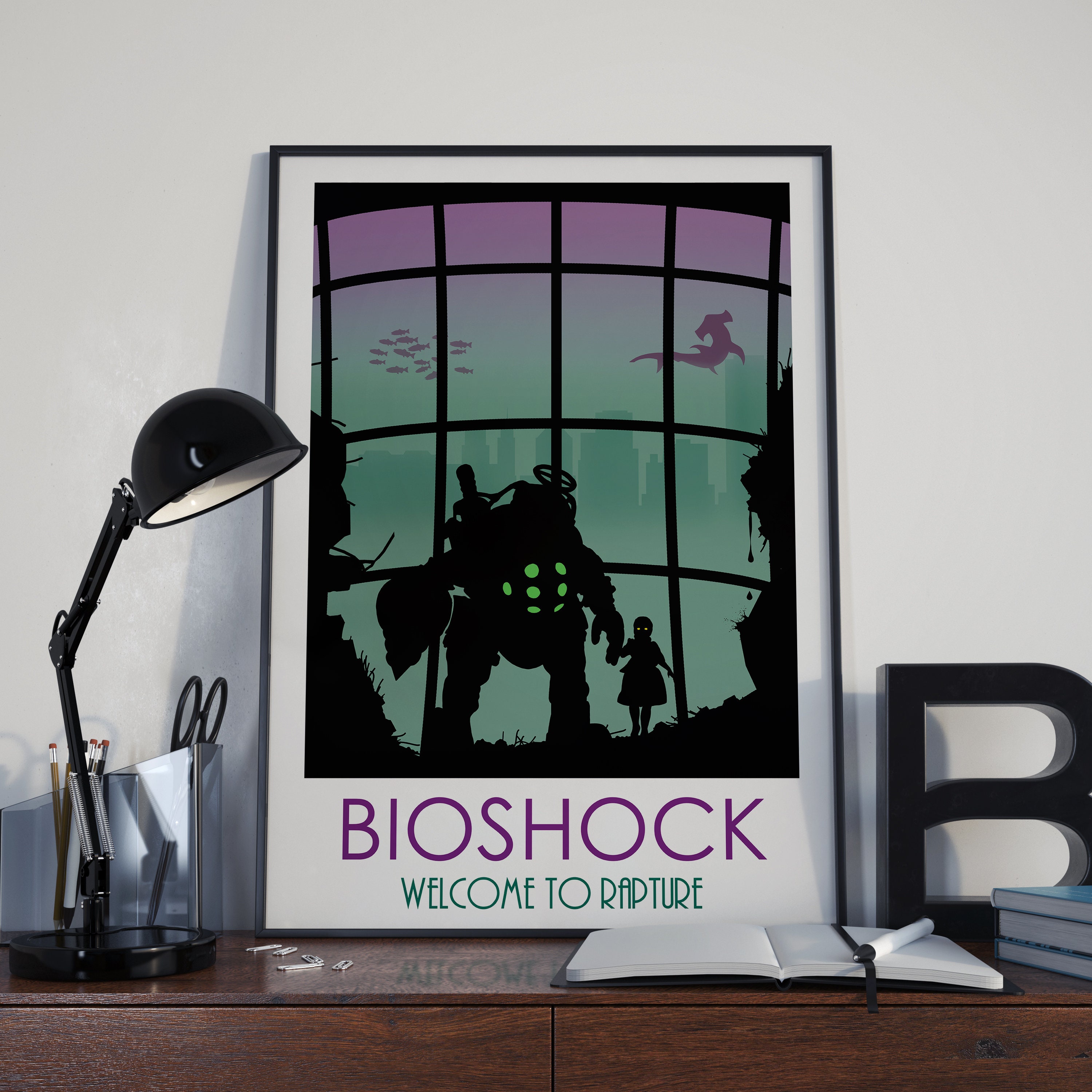 Bioshock Game Art Minimalist Posters Home Decor Gaming - Etsy