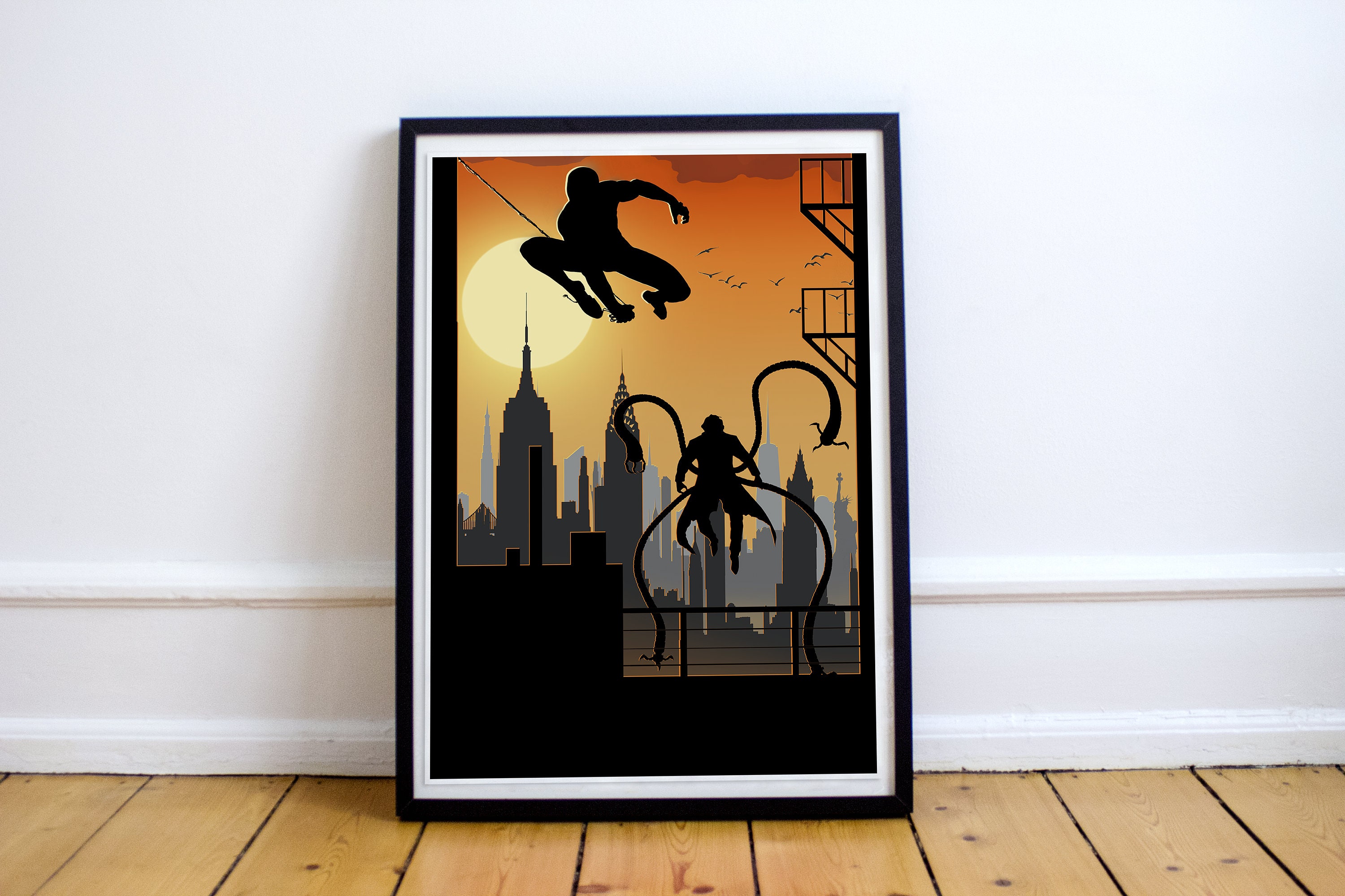 The Spider Hero Video Game Poster, Minimalist, Gaming Print, Wall Art ...