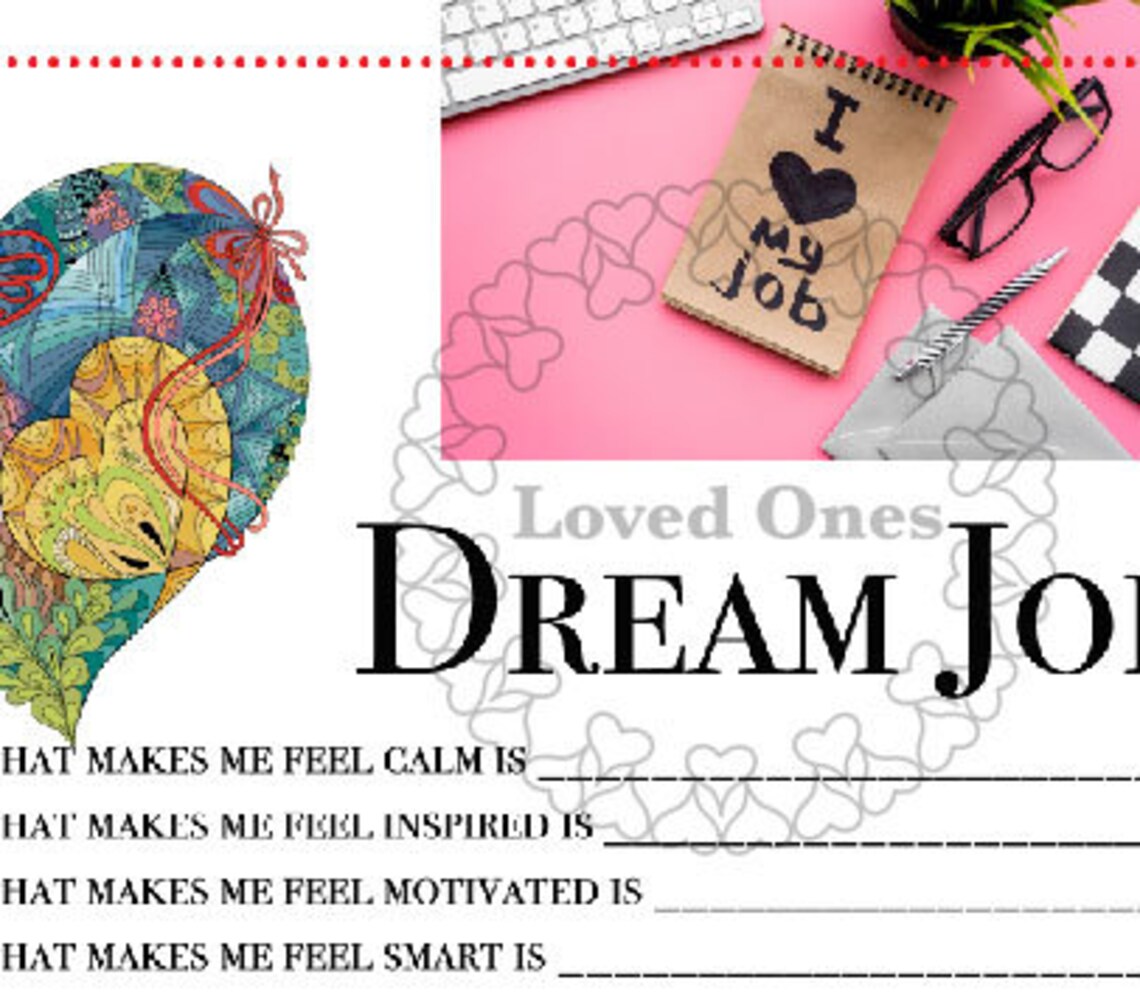 Start Dreaming Worksheets How to Dream PDF Goal Setting Q&A | Etsy