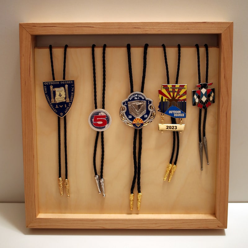 Wooden Box Tie Holder - Etsy