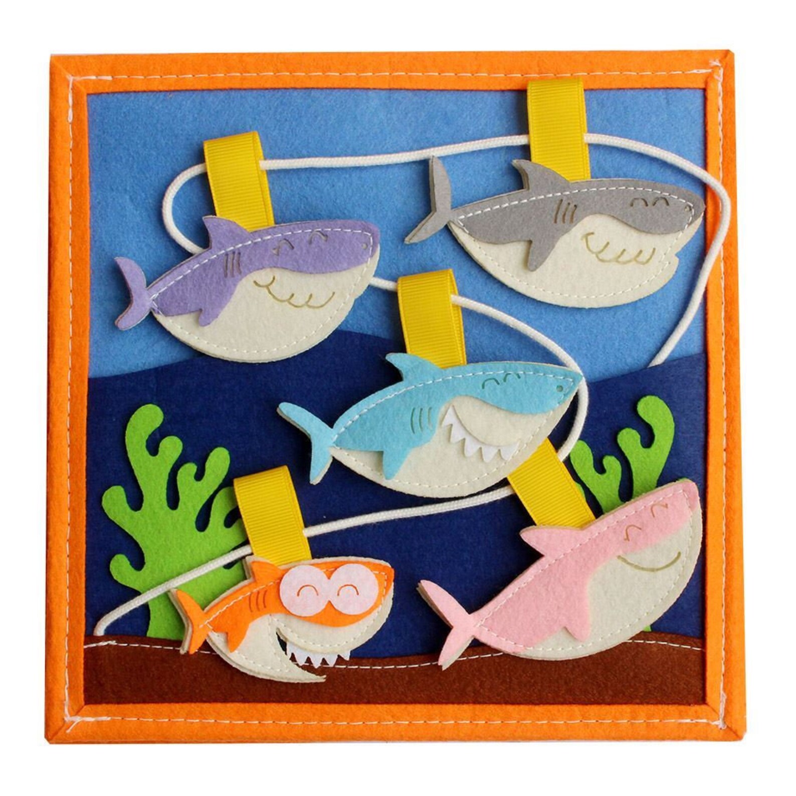 Handmade Quiet Book Baby Shark and Other Nursery Rhymes - Etsy