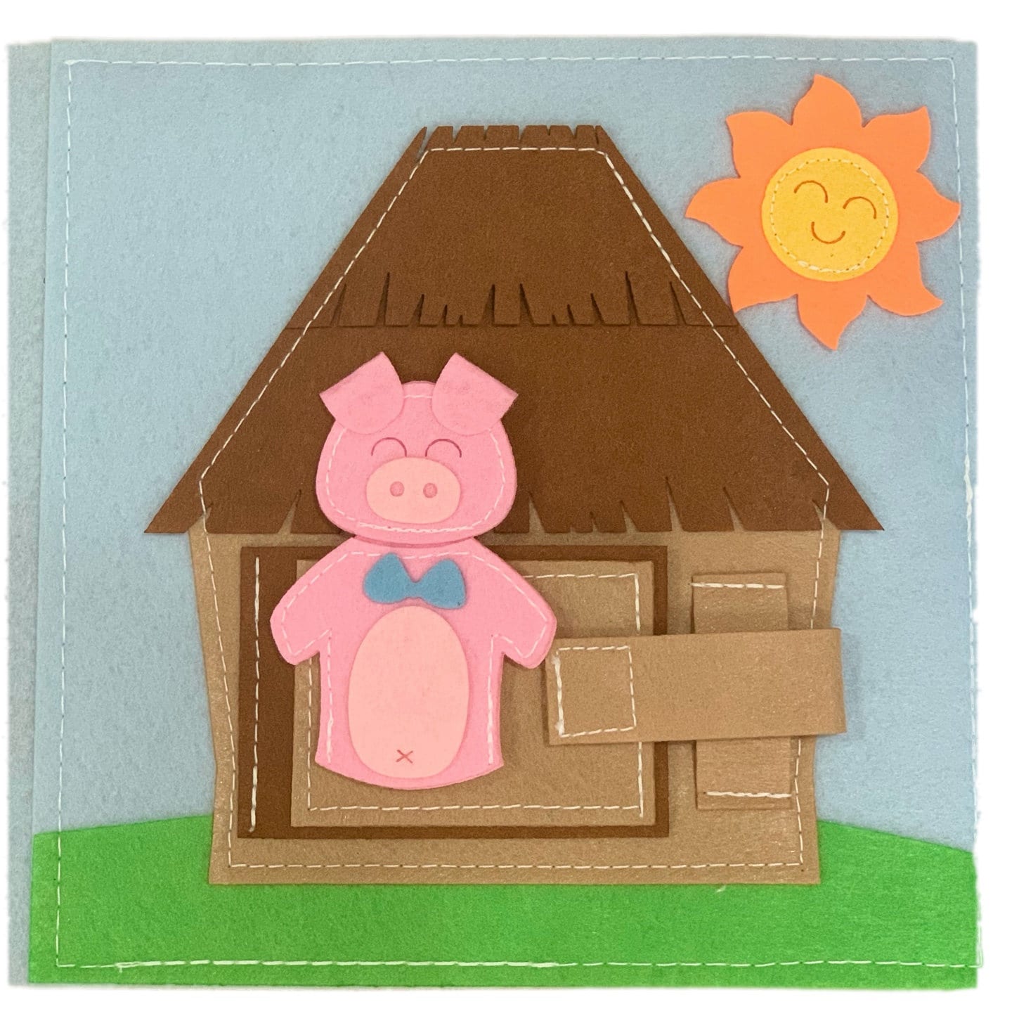 The Three Little Pigs and a Big Bad Wolf - Etsy