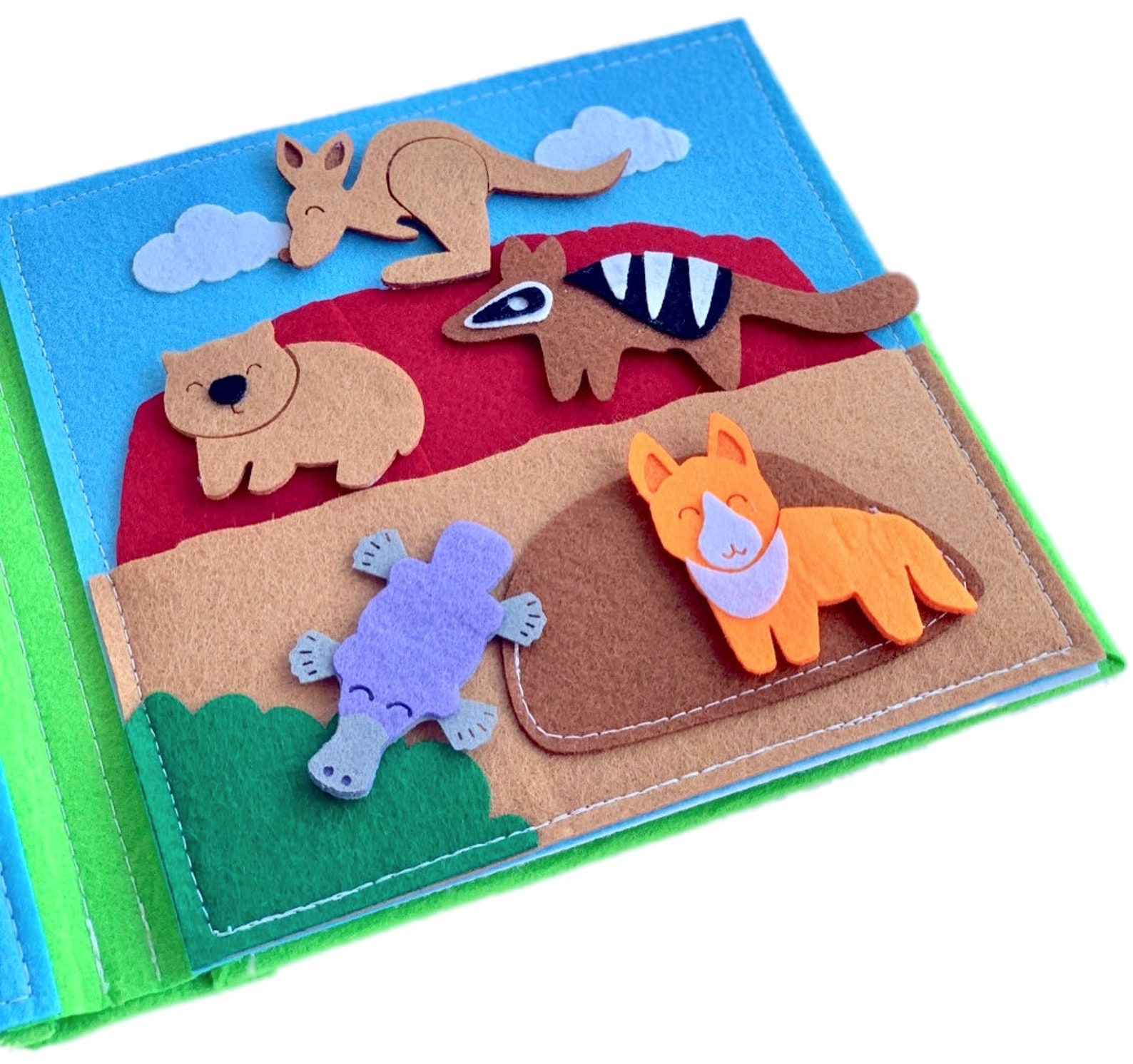Handmade Quiet Book- the Australian Book - Etsy Australia
