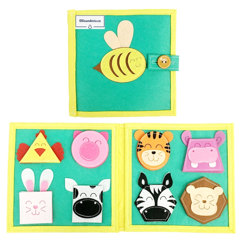 Handmade Quiet Book- Quietbook- Shapes - Etsy