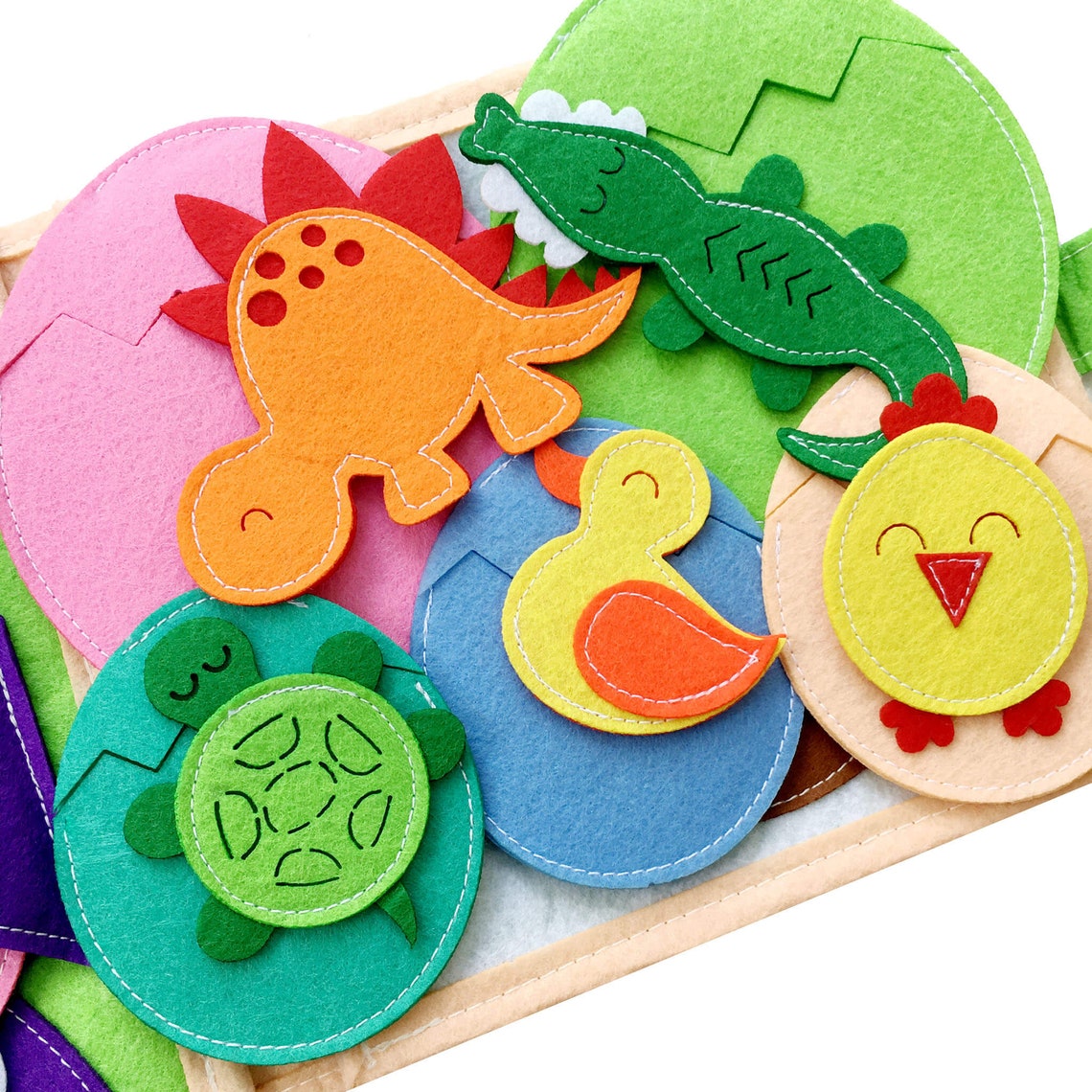 Handmade Quiet Book- Quietbook- Baby Animals - Etsy Australia