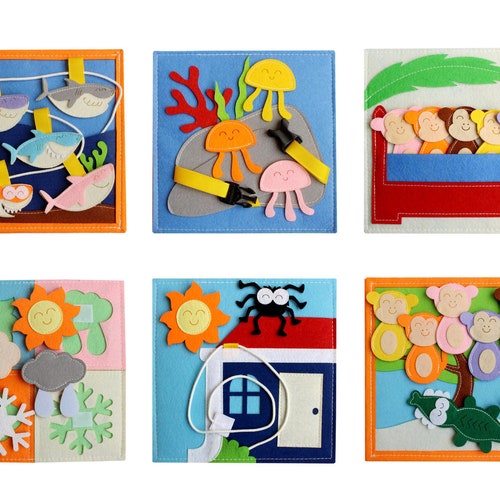 Handmade Quiet Book Baby Shark and Other Nursery Rhymes - Etsy