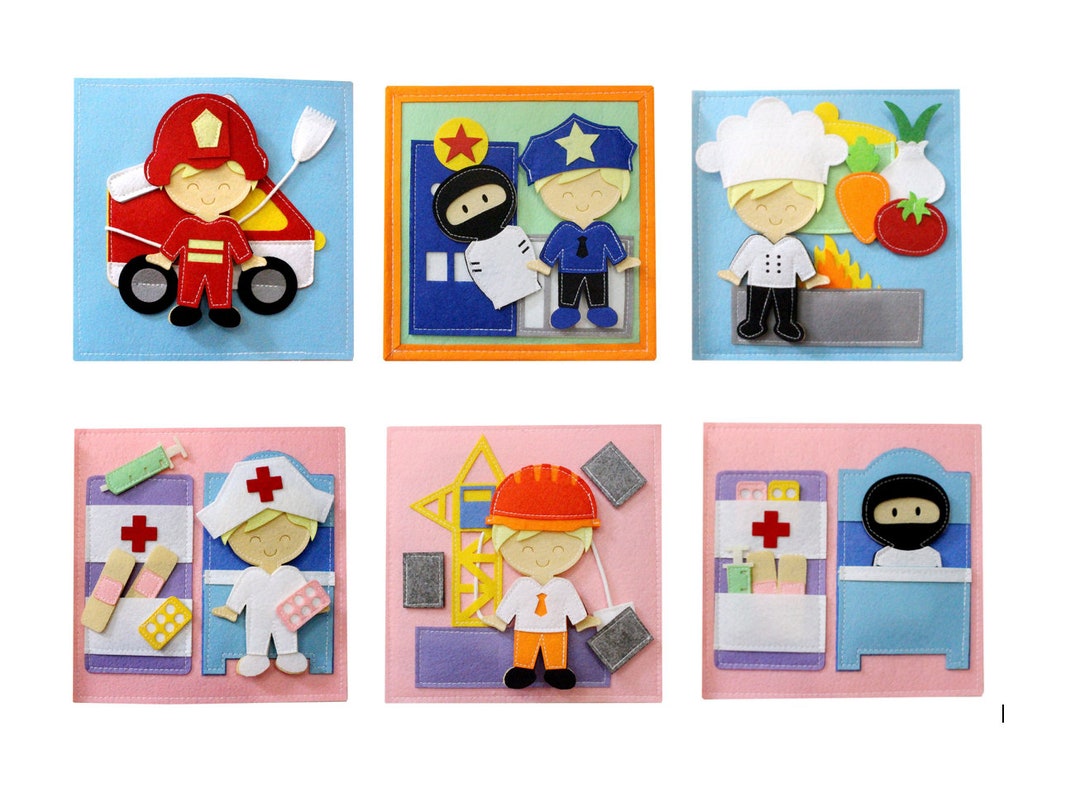 Handmade Quiet Book- Who You Want to Be? - Etsy