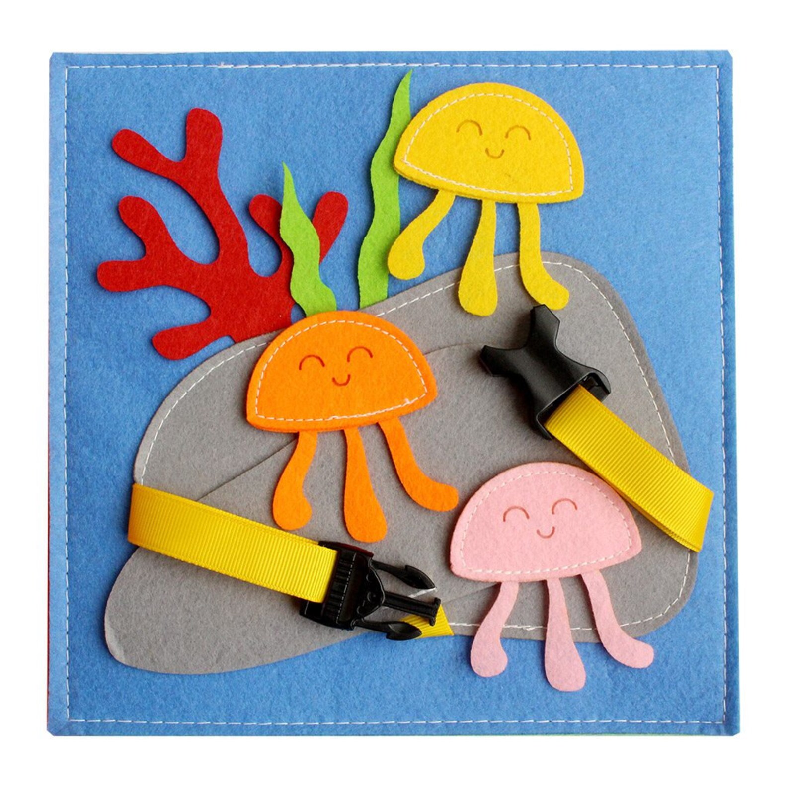 Handmade Quiet Book- Baby Shark and Other Nursery Rhymes - Etsy