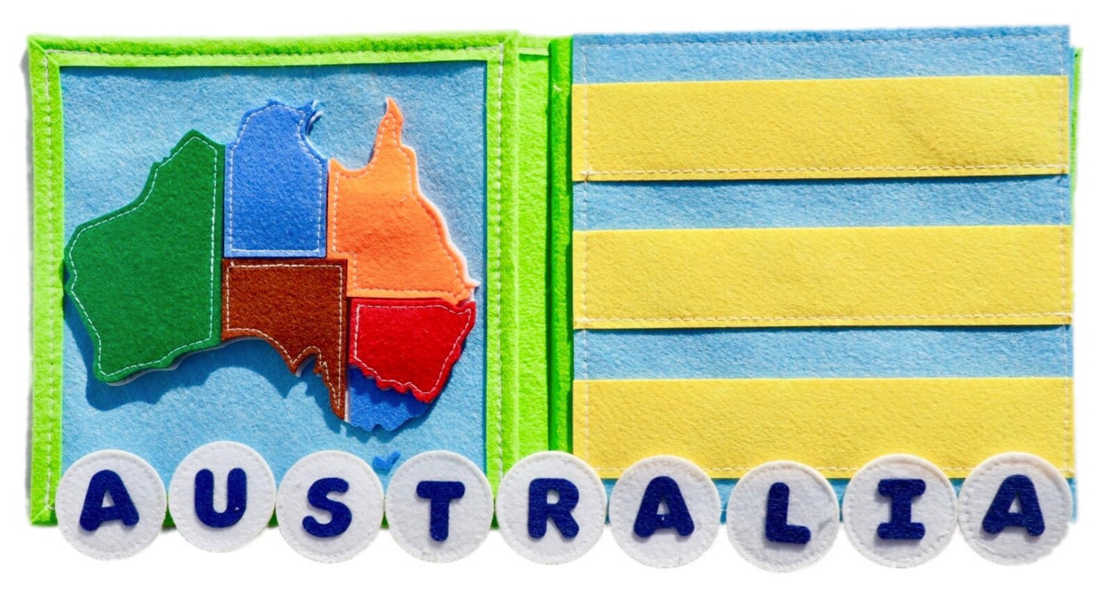 Handmade Quiet Book- the Australian Book - Etsy Australia