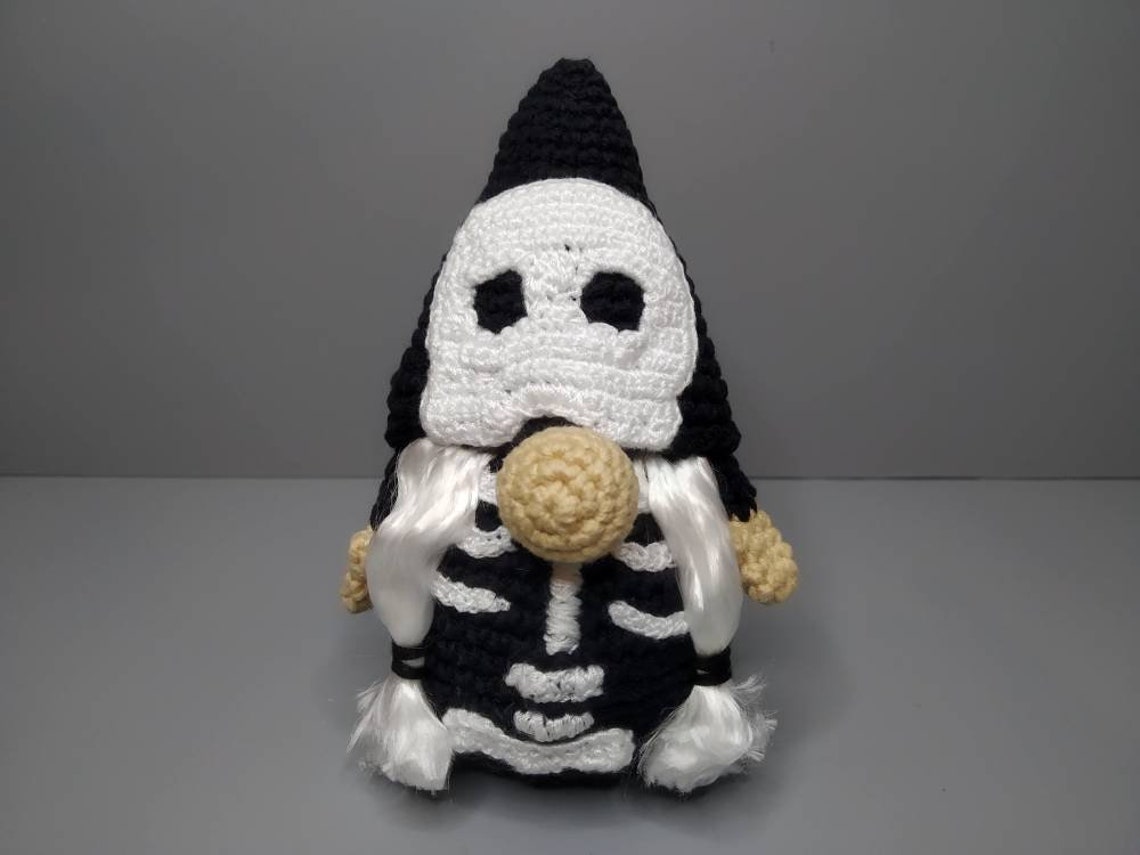 Skeleton Girl Gnome Skull Gnome Scary Gnome Fall Gnomes - Etsy