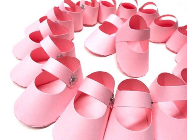 Paper Baby Shoes Paper Baby Booties Paper Baby Shower Baby | Etsy