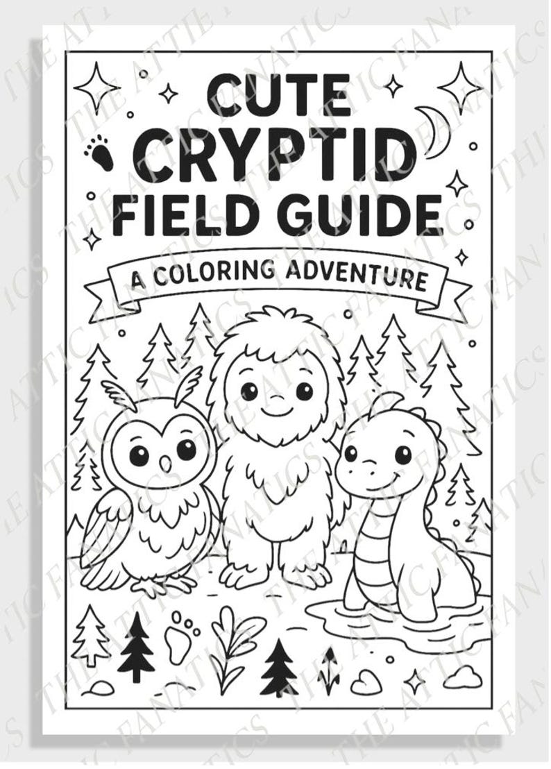 Kids Cryptid Field Guide Coloring Book – Cute Mythical Creatures ...