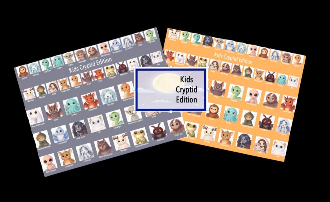 Kids Cryptid Guess Who Game | Friendly Cryptozoology Creatures | 2.0 ...