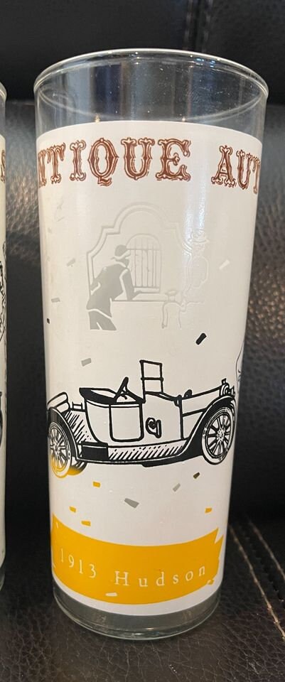 Vintage Antique Autos Anchor Hocking Drinking Glasses Set of 6 - Etsy