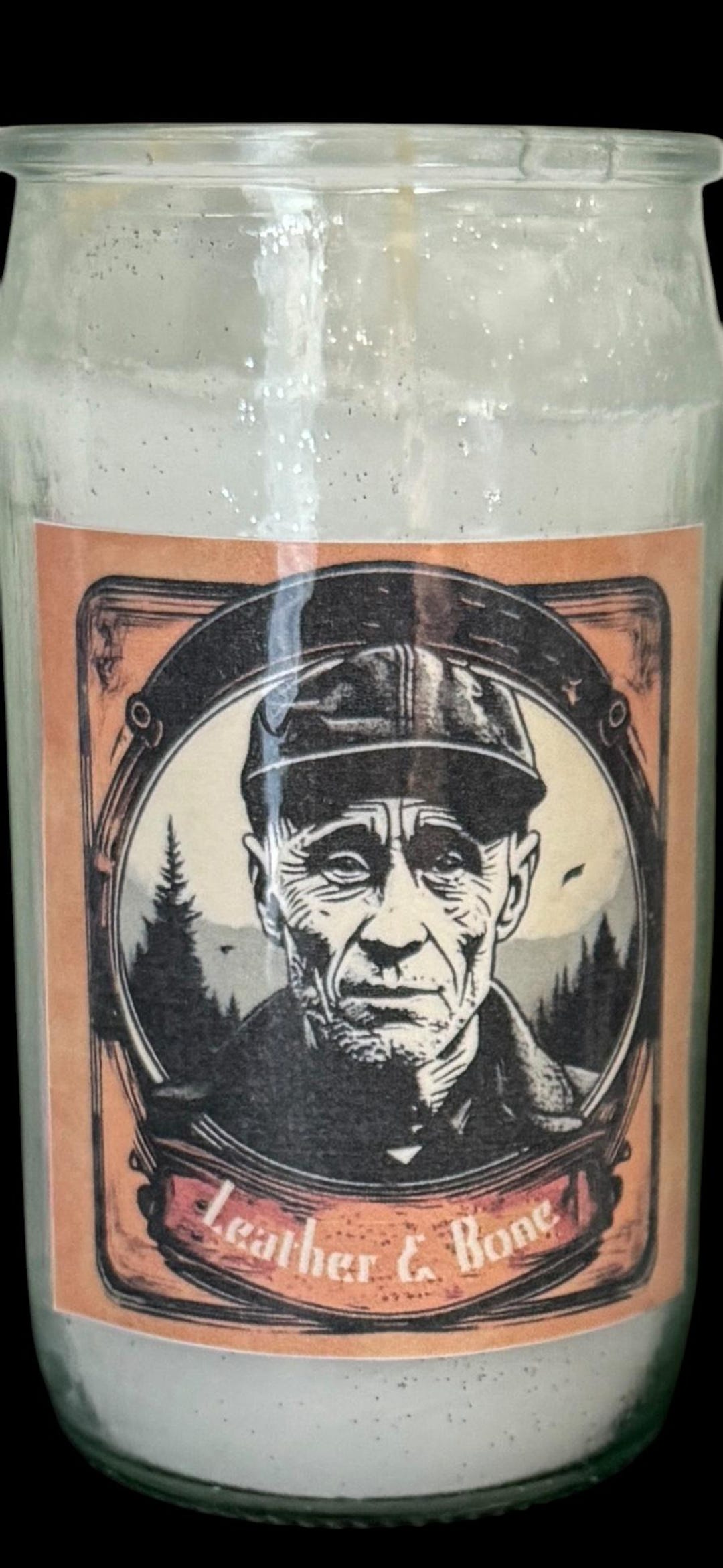 4" "leather & Bone" Ed Gein Inspired Serial Killer Candle - Unscented ...