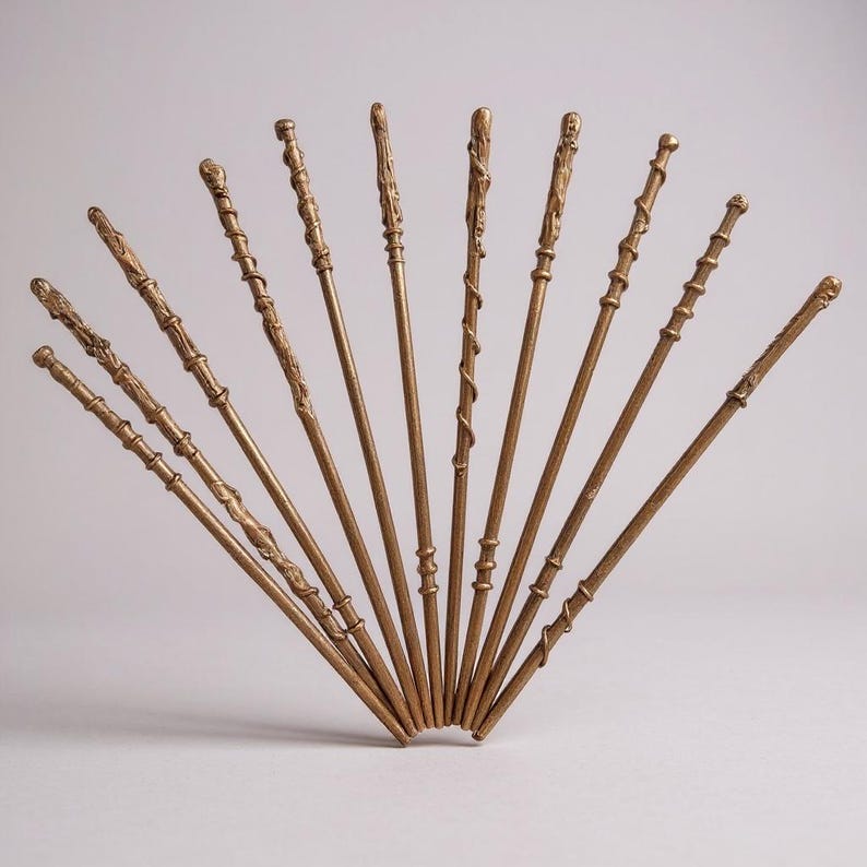 10pc Wizard Magic Wands | Costume Halloween Party Favors W/ Wand Motion ...