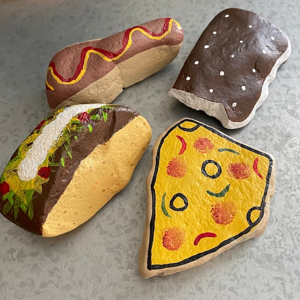 Painted Rocks Food - Etsy