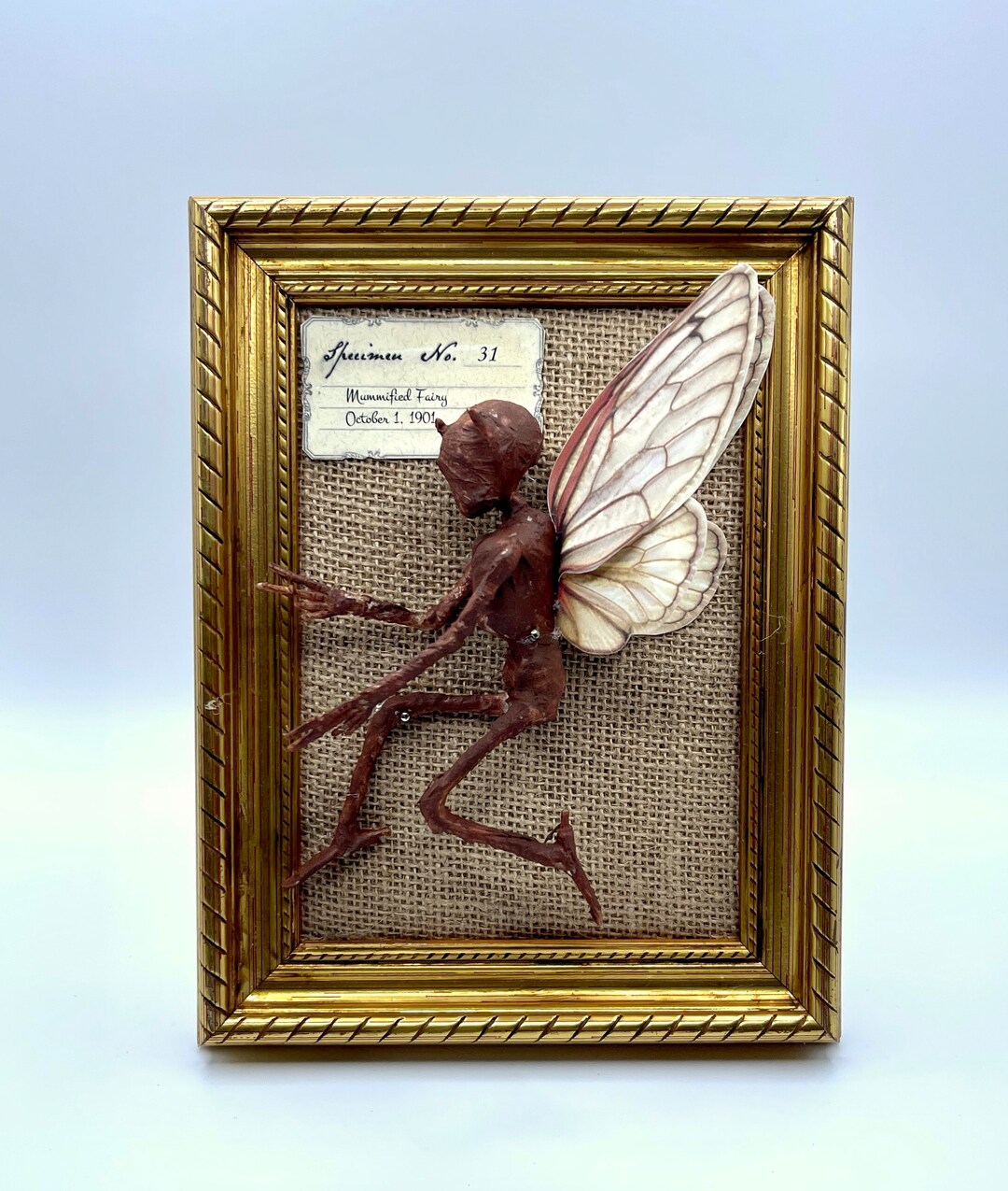 Handmade mummified Fairy Decoration 5x7 - Etsy