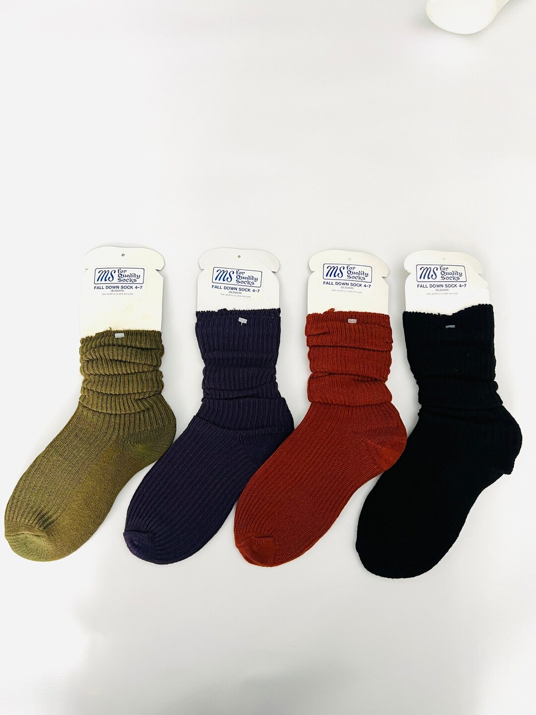 4 Pairs of Slouch Socks 4-7 Adults - Etsy