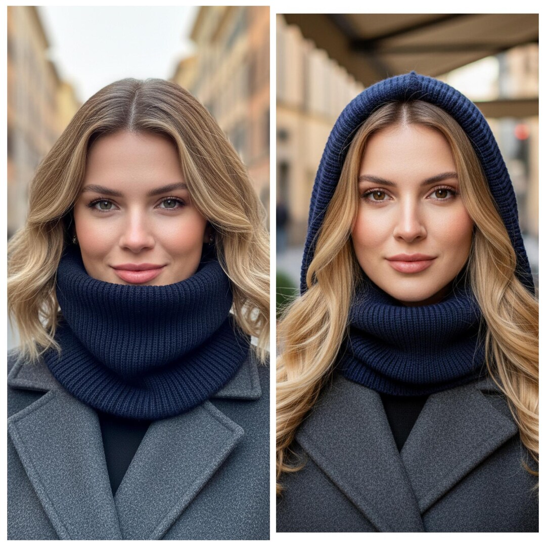 1x Adult Face Thermal Neck Warmer Black Pink Cream White Navy or Teal ...