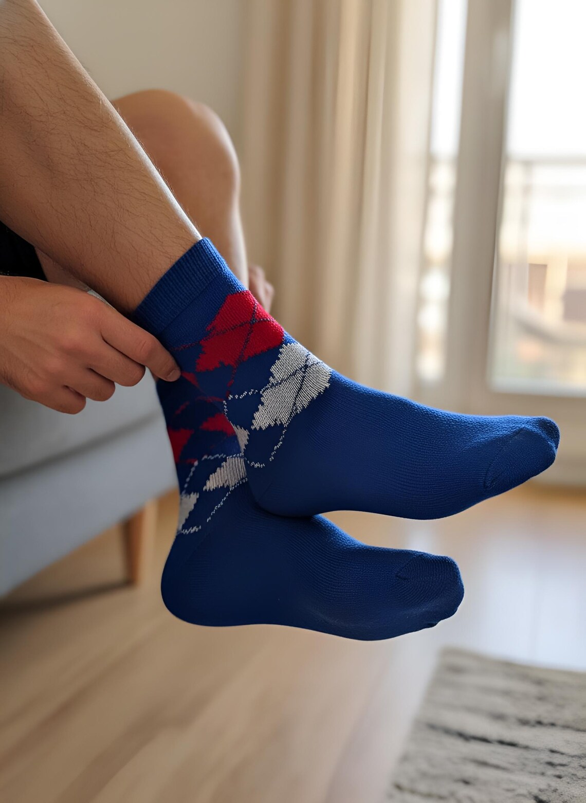 Mens Argyle Diamond Pattern Socks 6-11 Shoe Size - Etsy