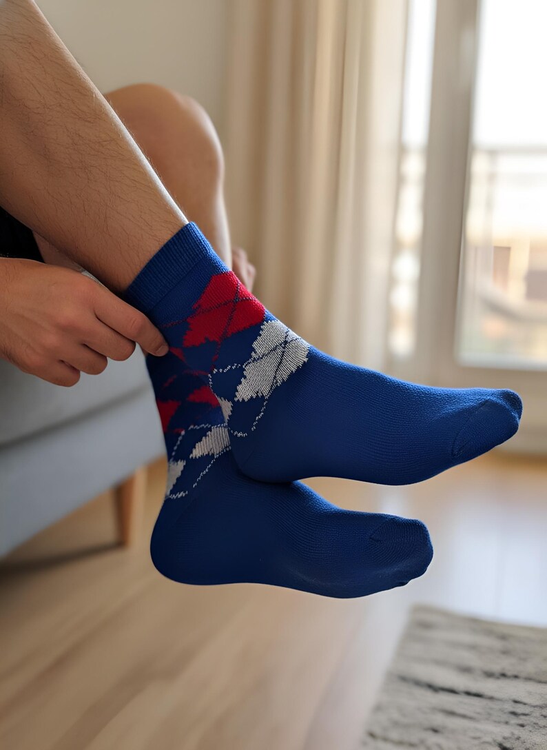 Mens Argyle Diamond Pattern Socks 6-11 Shoe Size - Etsy