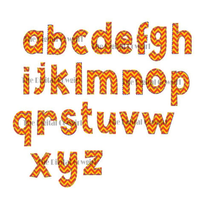 New Faux Applique' Alphabet- Graphic Design Elements, Collage Sheet-not ...