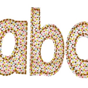 Faux Applique Sublimation Alphabet-png-300 DPI- Multicolor With Brown ...