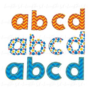 New Faux Applique' Alphabet- Graphic Design Elements, Collage Sheet-not ...