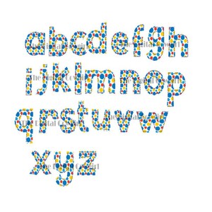 New Faux Applique' Alphabet- Graphic Design Elements, Collage Sheet-not ...