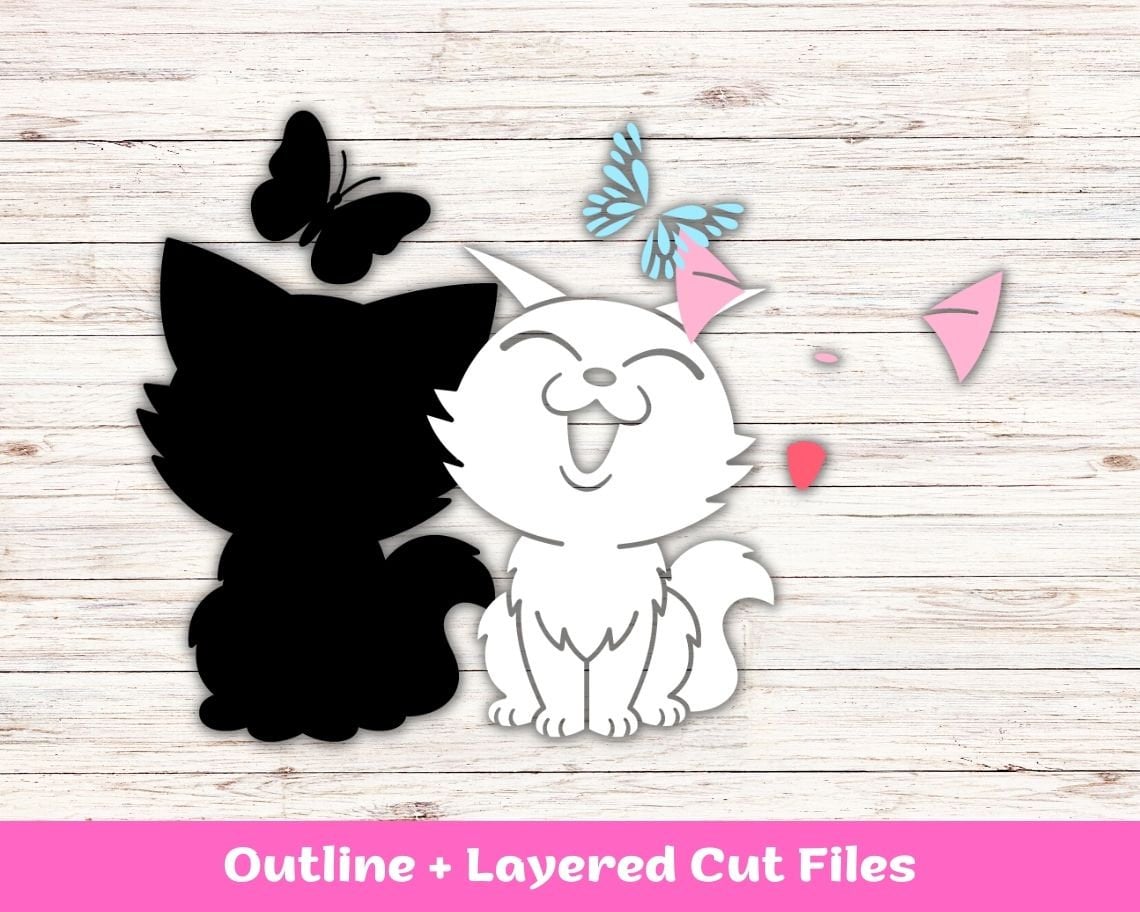 Cute Cat SVG Cut Files for Cricut and Silhouette Peeking Cat Svg ...