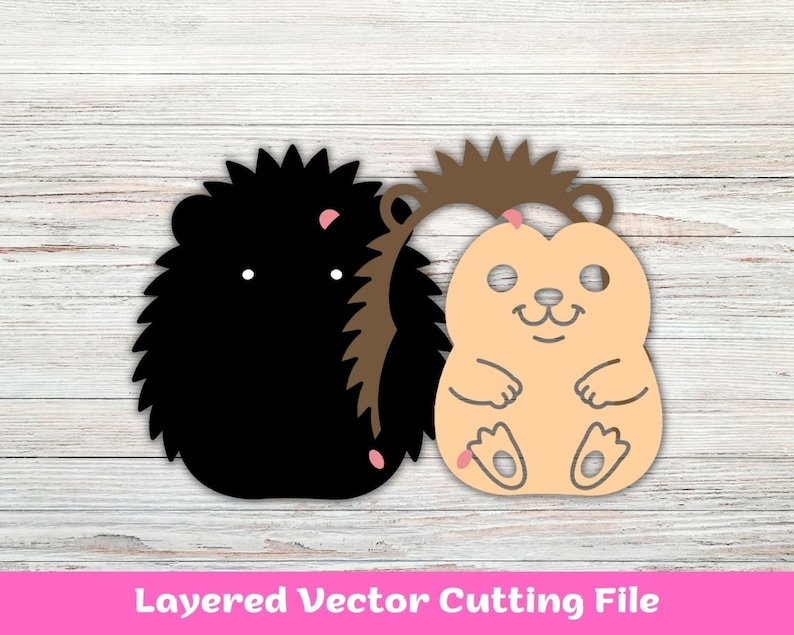 Layered Baby Hedgehog SVG Cut Files for Cricut and Silhouette - Baby ...